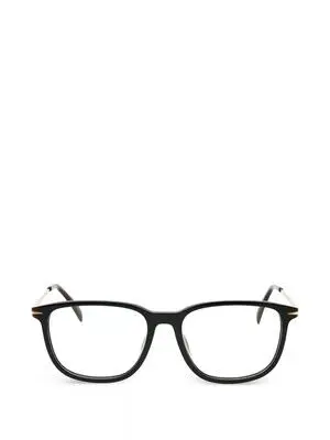 DB EYEWEAR BY DAVID BECKHAM Rectangle Frame Eyeglasses - Black