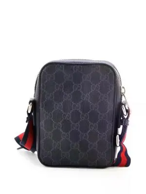 Gucci Gg Coated Canvas Messenger Bag