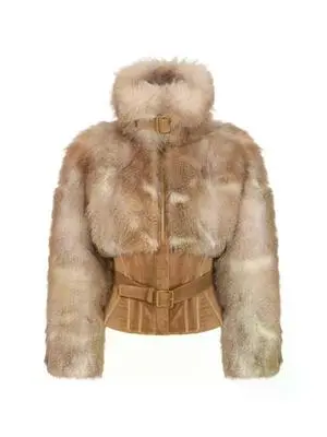 ELISABETTA FRANCHI Elisabetta Franchi Fur-Effect Bustier Jacket