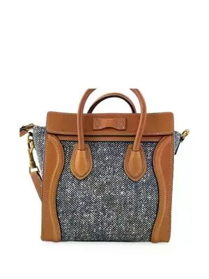 Celine Luggage Nano Shopper Tote Bag - Brown