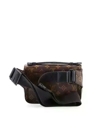 LOUIS VUITTON Monogram Canvas Lock Sling Bag - Brown