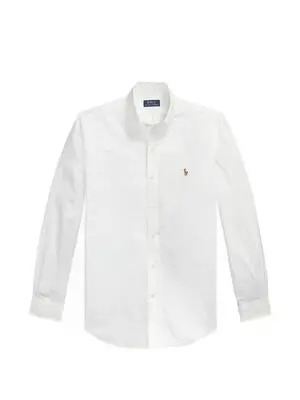 Polo Ralph Lauren Pony-embroidered Stretch-oxford Shirt - White