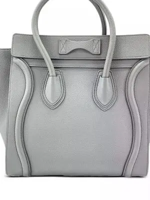 Celine Luggage Micro Handbag - Grey
