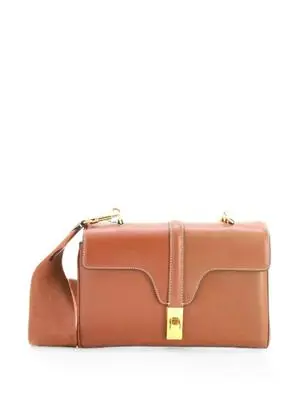 Celine Soft 16 Shoulder Bag In Smooth Calfskin - Brown