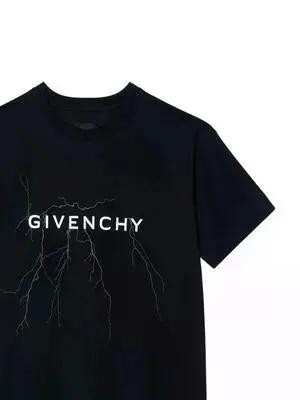 Givenchy Lightning-print Logo-print T-shirt