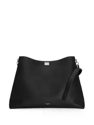 Dolce & Gabbana Vittoria Shoulder And Crossbody Bag In Calfskin - Black