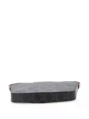 Celine Triomphe Coated Canvas Medium Hobo Bag