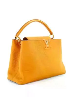 LOUIS VUITTON Capucines Satchel Bag Mm - Yellow