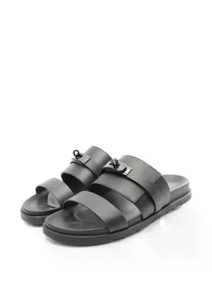 Hermès Jackson Kelly Slide Sandals - Black