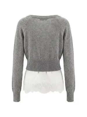 Ermanno Scervino Lace-trimmed Cardigan