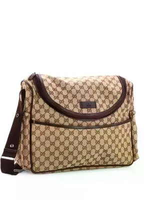Gucci Gg Canvas Crossbody Bag - Brown