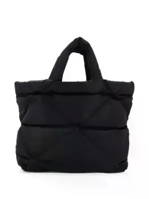Prada Padded Logo Quilted Re-nylon Medium Tote Bag