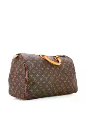 LOUIS VUITTON Speedy Handbag Monogram Canvas 40 Satchel - Brown