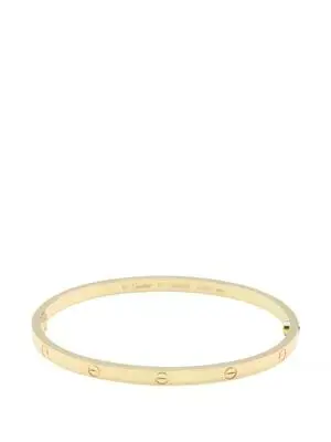 Cartier 2010s Love Breath Sm Engraved-logo Bracelet - Gold