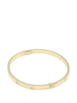 Cartier 18k Yellow Engraved Motif Love Bracelet