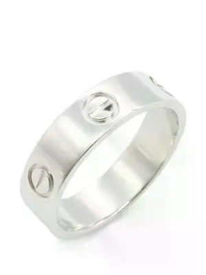 Cartier 18k White Gold Love Ring - Silver