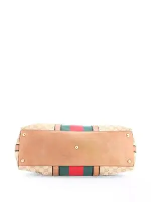 Gucci Rania Web Gg Canvas Medium Convertible Top Handle Bag