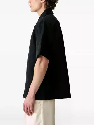Fred Perry Embroidered-logo Camp-collar Shirt
