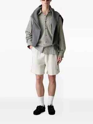 Drole De Monsieur Slogan-print Jersey Shorts