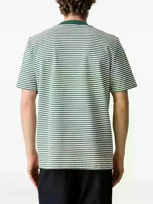 Fred Perry Striped Embroidered-logo T-shirt