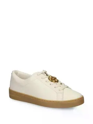 Michael Kors Flower Detail Leather Sneakers