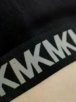 Michael Kors Logo Tape Crop Top