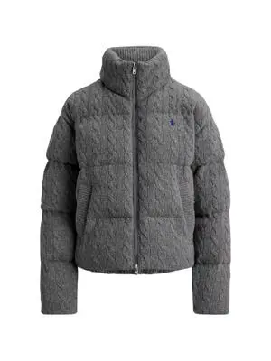 Polo Ralph Lauren Cable-knit Quilted Jacket - Grey
