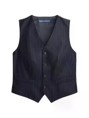 Polo Ralph Lauren Pinstripe-pattern Gilet - Blue