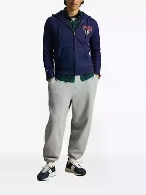 Polo Ralph Lauren Embroidered Zip-up Hoodie - Blue