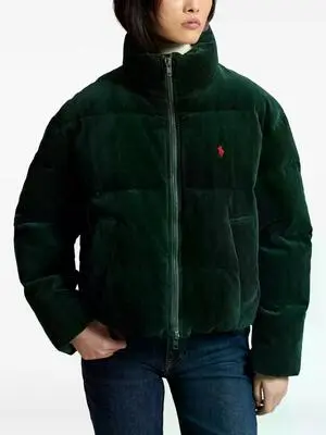 Polo Ralph Lauren Corduroy Puffer Coat - Green