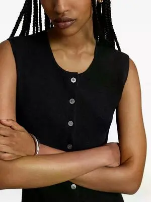 Polo Ralph Lauren Sleeveless Buttoned Midi Dress - Black