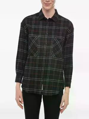 Woolrich Tartan-print Flannel Blouse - Black
