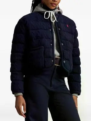 Polo Ralph Lauren Cable-knit Quilted Jacket