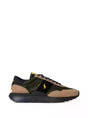 Polo Ralph Lauren Train 89 Leather-panelled Sneakers - Green