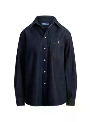 Polo Ralph Lauren Logo-embroidered Pocket Shirt - Blue