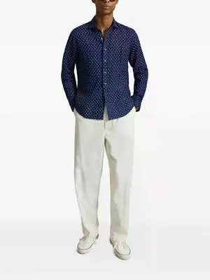 Polo Ralph Lauren Diamond-print Linen Shirt