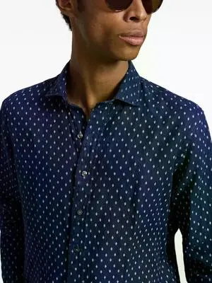 Polo Ralph Lauren Diamond-print Linen Shirt