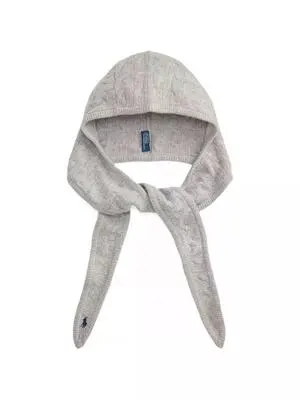 Polo Ralph Lauren Cable-knit Snood With Pony Motif - Grey