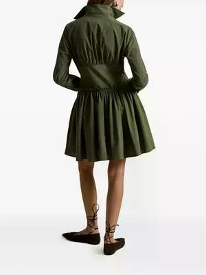 Polo Ralph Lauren Cotton Ruffled Shirt Mini Dress