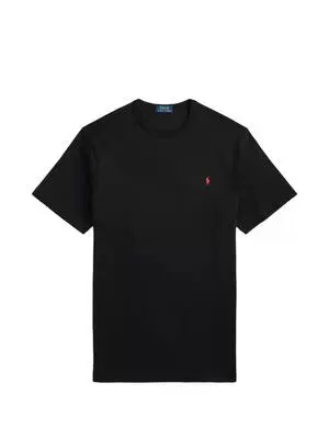 Polo Ralph Lauren Embroidered Logo-print T-shirt - Black