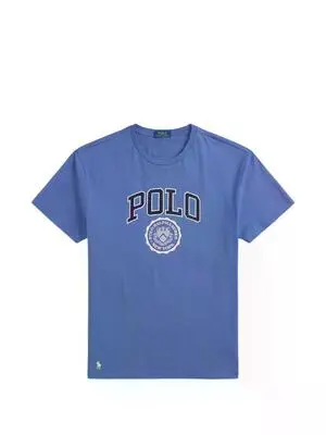 Polo Ralph Lauren Logo-flocked Crest-print T-shirt