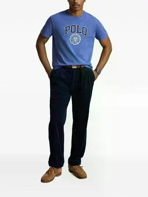 Polo Ralph Lauren Logo-flocked Crest-print T-shirt