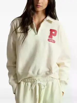 Polo Ralph Lauren Half-zip Logo Print Polo