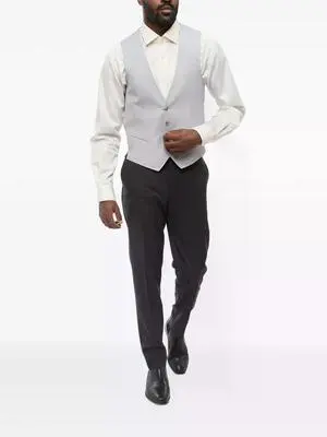 Corneliani Single-breasted Wool Waistcoat - Grey