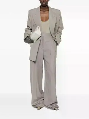 MUGLER Pleated Wide-leg Trousers