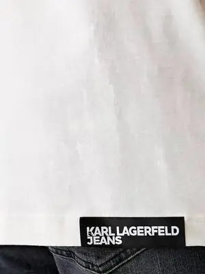 Karl Lagerfeld Logo-print Cotton T-shirt - White