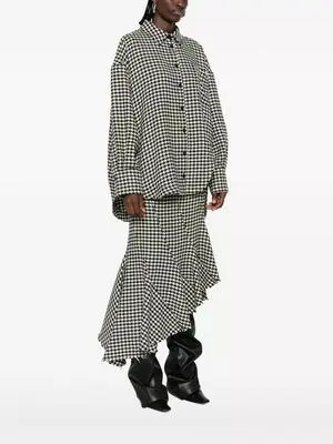 Attico Houndstooth-pattern Oversized Jacket