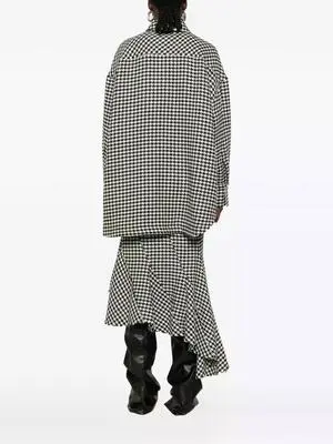 Attico Houndstooth-pattern Oversized Jacket