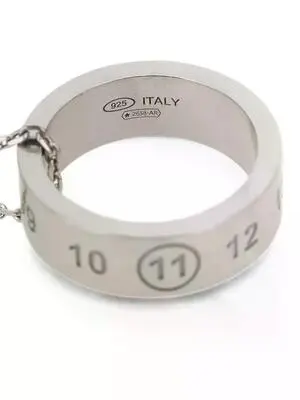 MAISON MARGIELA Numeric Engraved Ring-pendant Necklace