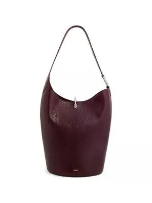 Rabanne Ring Leather Tote Bag - Red